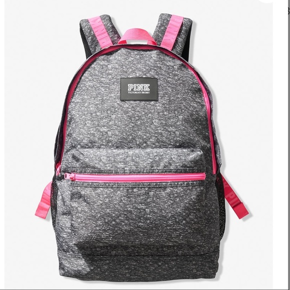 PINK Victoria's Secret | Bags | New Vs Pink Campus Backpack Heather ...
